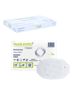 AsGUARD Clear Film Wound Dressing Sterile 10 x 12cm