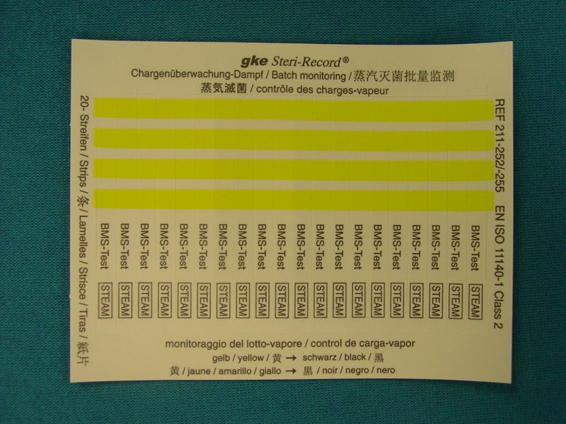 GKE Steri-Record Batch Monitoring Strips