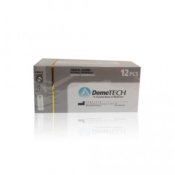 DemeDIOX Sutures 4/0 45cm 19mm Reverse Cutting Violet