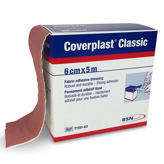 BSN Coverplast Classic Fabric First Aid Dressing Strip 6cm x 5m